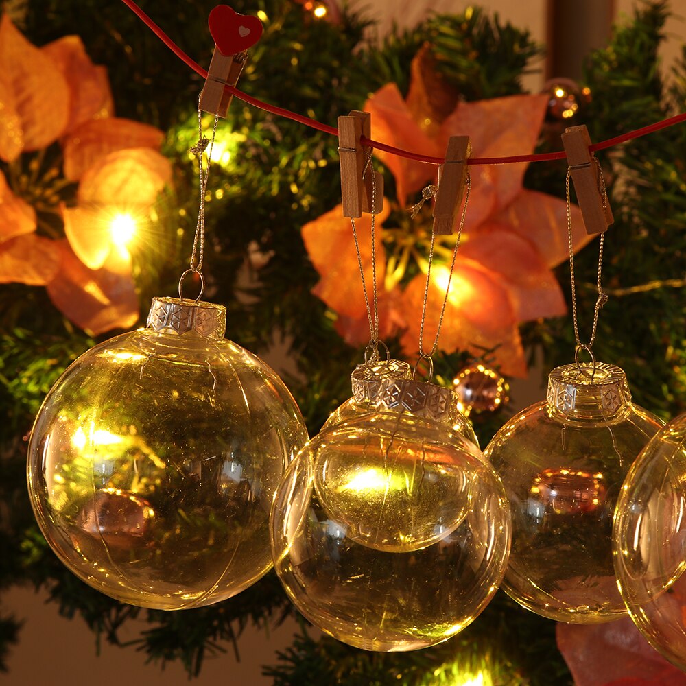 Transprent Plastic Christmas Ball Bauble Hanging P... – Grandado