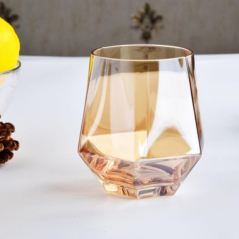 Phnom Penh Diamond Colorful Glass Cup Bar Hexagona... – Grandado