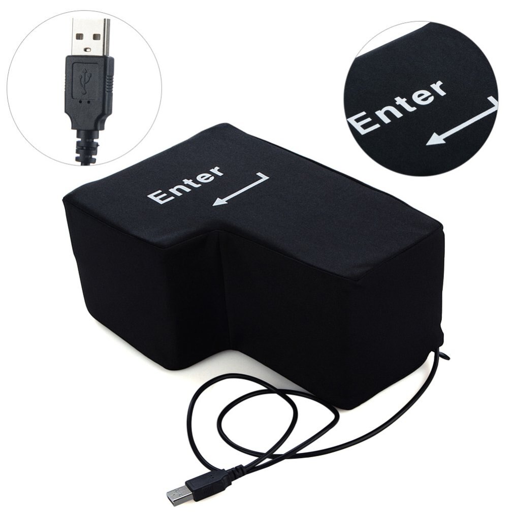 Big Enter Key Stress Relief Vent Plush Toy With Us... – Grandado