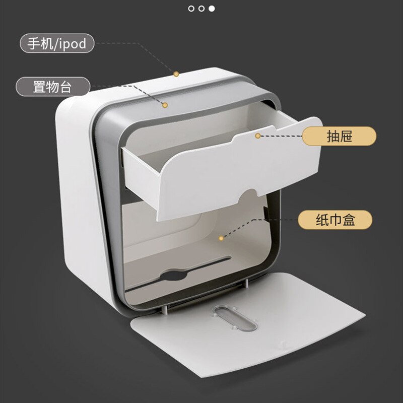 Kitchen Sanitary Container WC Tissue Box Toilet Ro... – Vicedeal