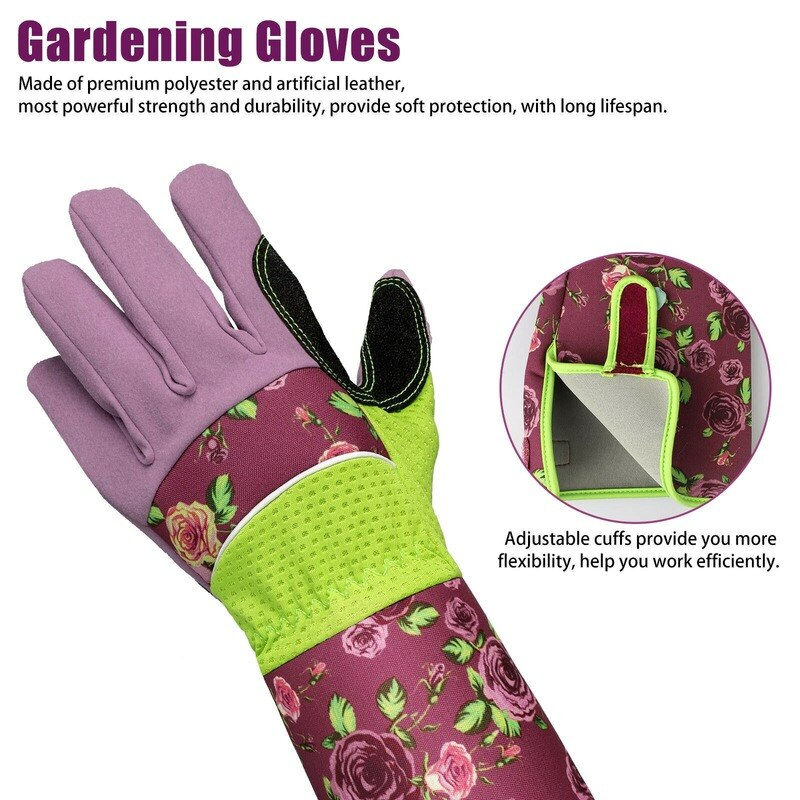 Long Pruning Garden Gloves Durable Puncture Resist... – Grandado