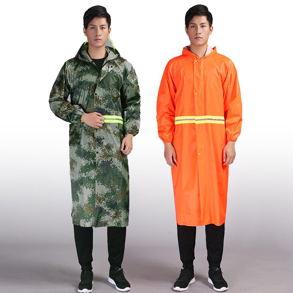 Oxford Cloth Reflective Strip Hooded Raincoat Ponc... – Vicedeal