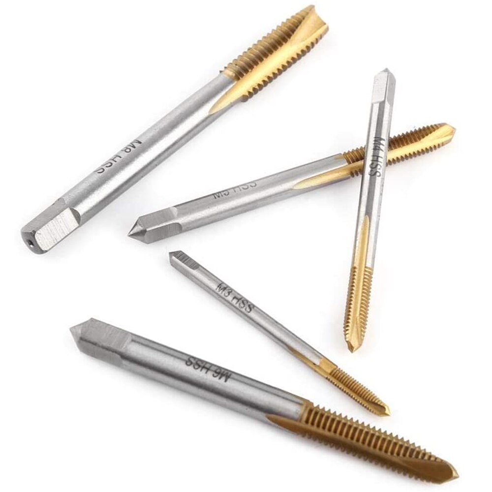 5pcs/Set Hand Tap Drill Bits HSS Thread Screw Tap ... – Vicedeal