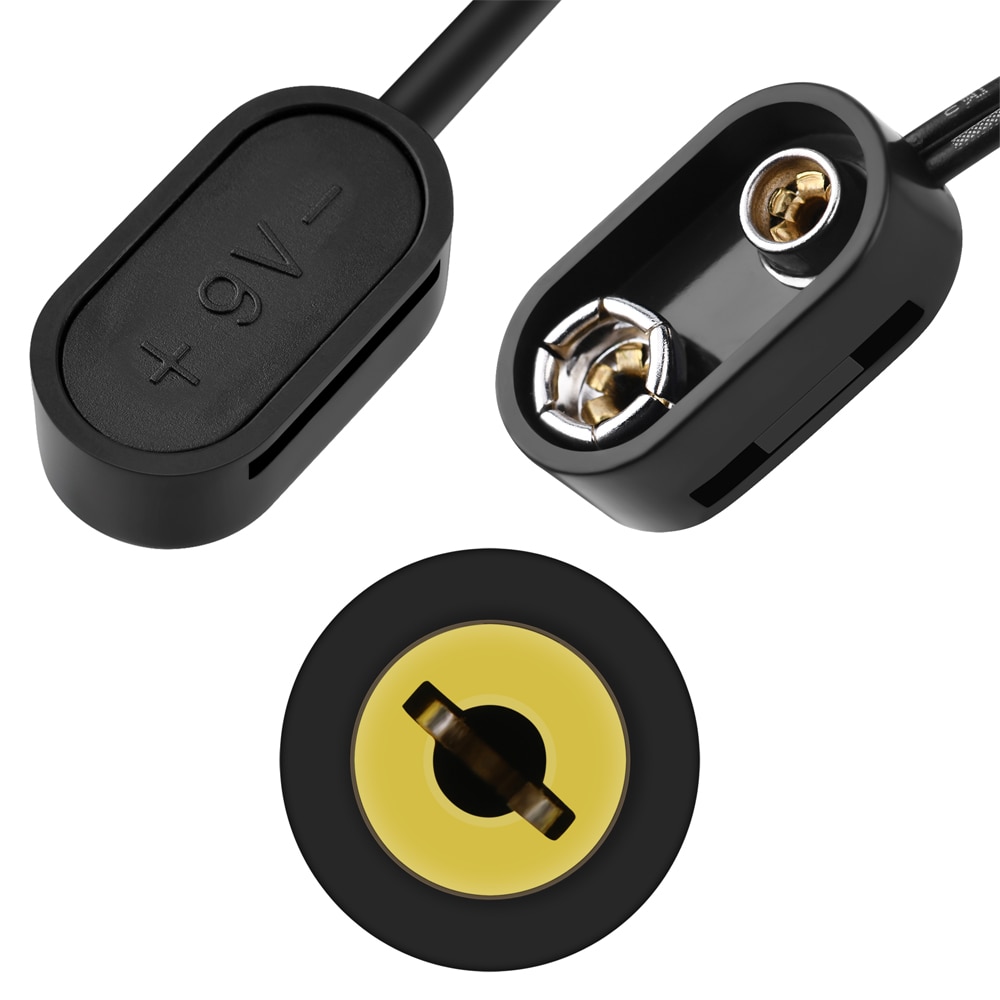 2pcs 9V Battery Clip Converter Power Cable Snap Co... – Grandado