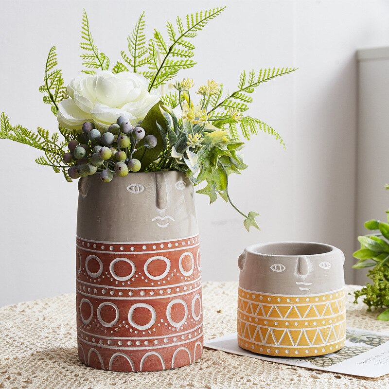 Artistical Ceramic Vase for Flowers Abstract Human... – Vicedeal