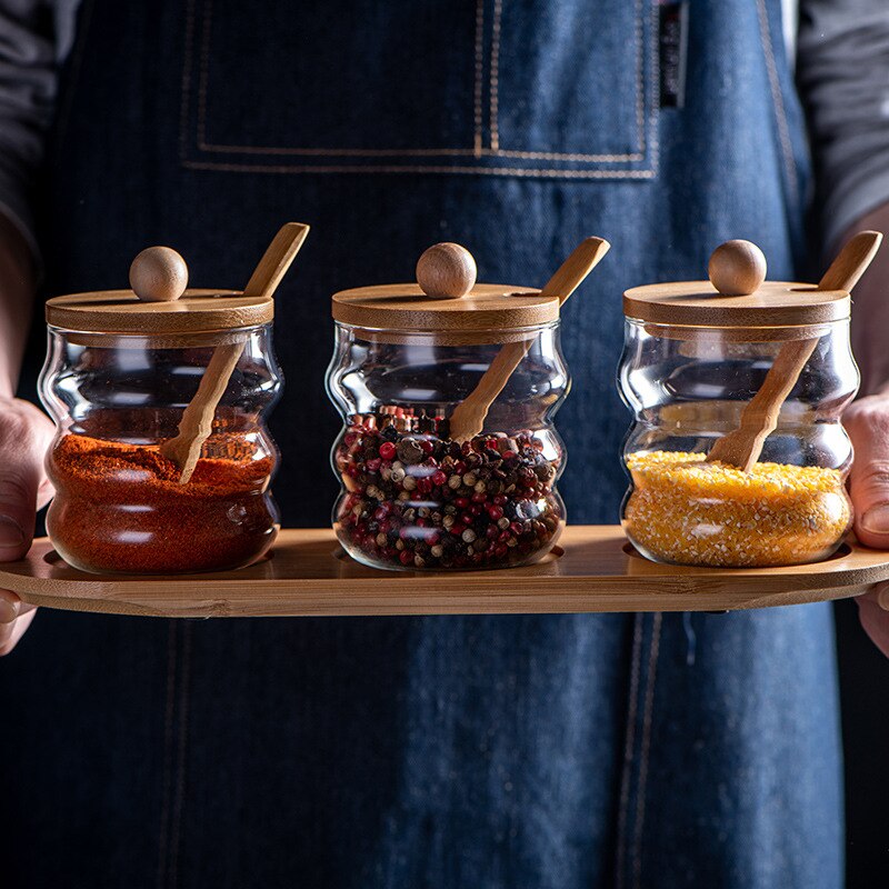 Caja de condimento 3 en 1, bote para condimento de... – Grandado