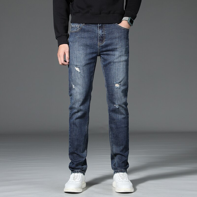 Jantour Men Jeans Autumn Winter Baggy Jeans 2022 G... – Grandado