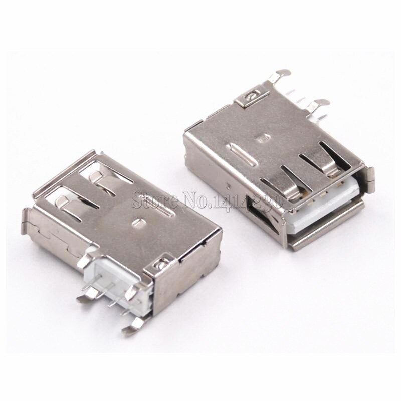 10Pcs USB Typ A Female Solder Buchsen Stecker Seit... – Vicedeal