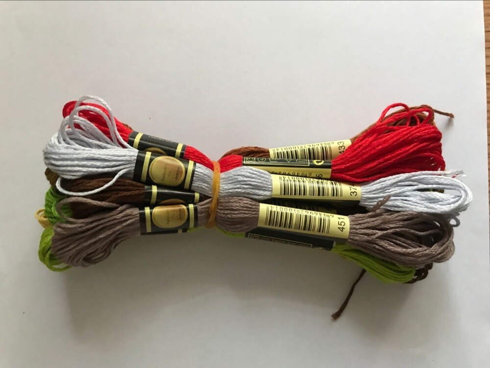 TH similar DMC color cotton embroidery thread/yarn... – Grandado