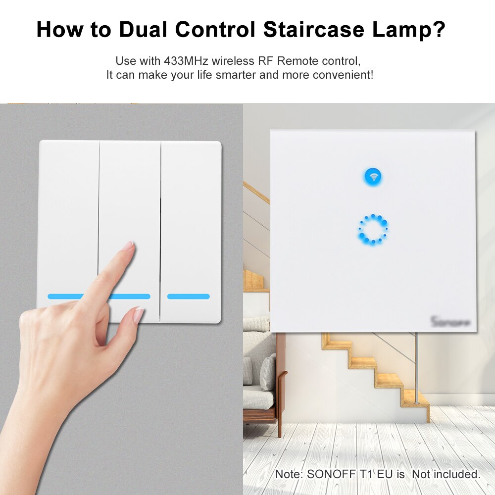 Wireless RF Remote Control Push Button Light Switc... – Grandado