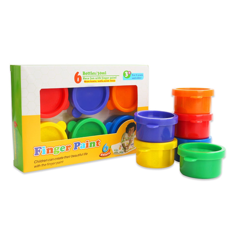 Children Finger Painting Paints Vibrant Colors Was... – Grandado