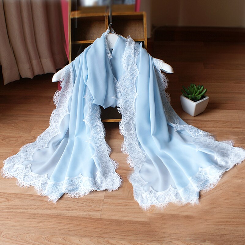 Lång chiffong bolero stal spets kant aftonklänning... – Vicedeal