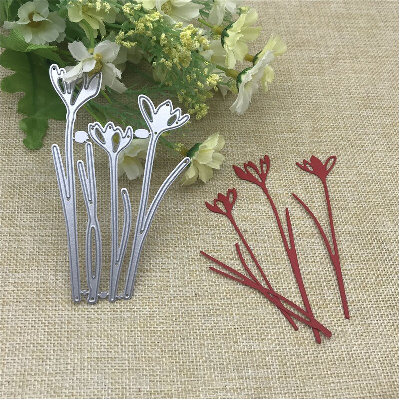4Pcs Bloemen Metalen Stansmessen Stencils Voor DIY... – Vicedeal