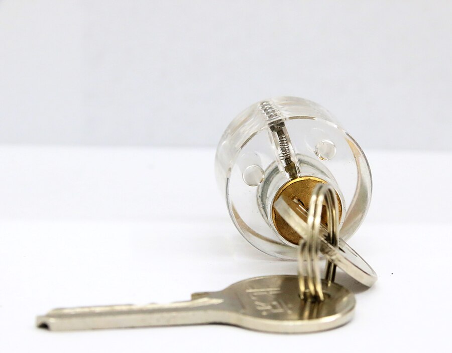 5 Pin Transparent Lock for Locksmith Practice ,One... – Vicedeal