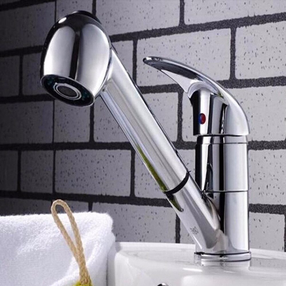 Practical Modern Chrome Plated Stainless Steel Kitchen Bathroom Faucet ...