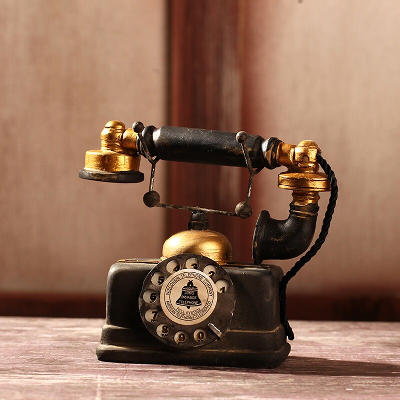 European Retro Resin Vintage Telephone Set Living ... – Grandado