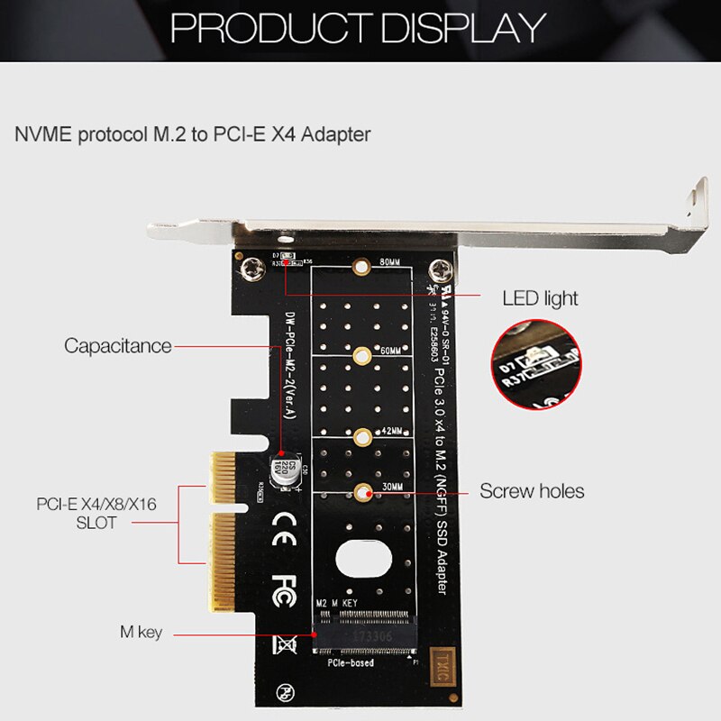 UTHAI T16 M.2 NVME zu PCI-E Adapter M.2 NVMe SSD P... – Vicedeal