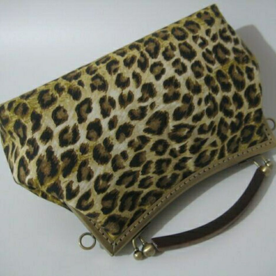Pure Handmade Vintage Leopard Bags Bag Hand Kiss L... – Grandado