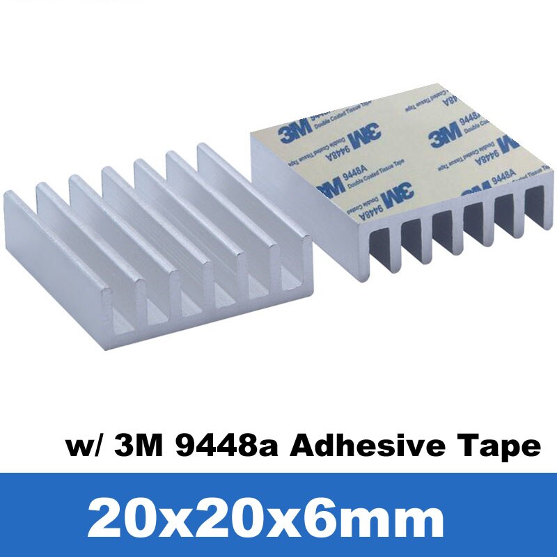 Aluminum Heatsink w/ Thermal adhesive tape Radiato... – Grandado