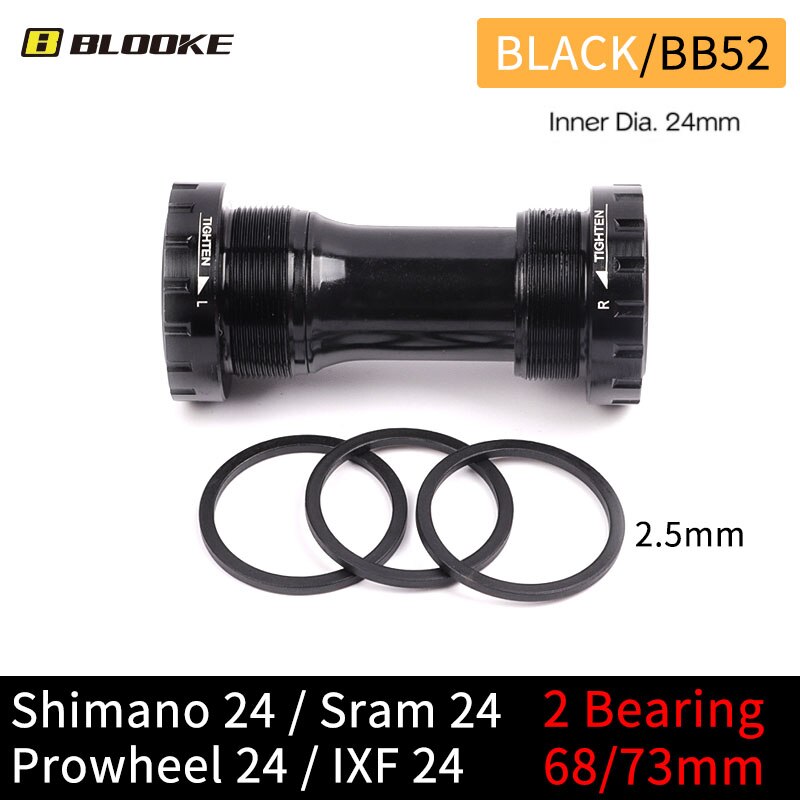 Bicycle Bottom Bracket 2 Bearing BSA Aluminum Allo... – Grandado