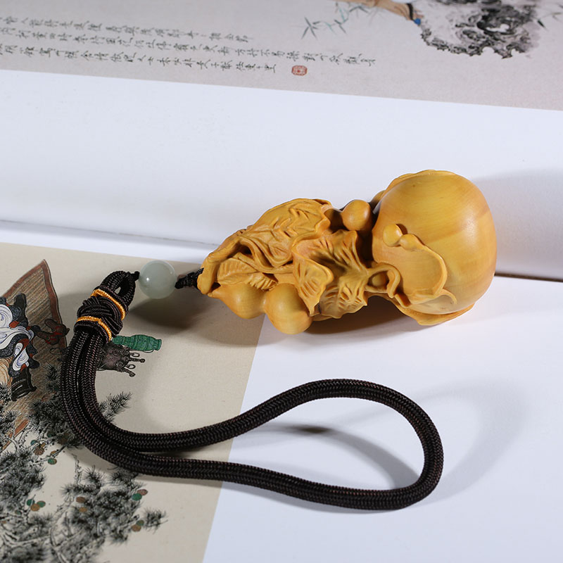 4-8CM Good Luck Wood Carving Cultural Relics Gourd... – Vicedeal