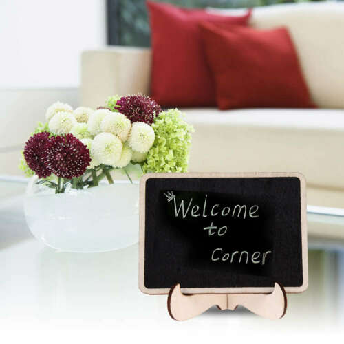 Mini Wooden Blackboard Memo Sign Message Chalk Boa... – Vicedeal