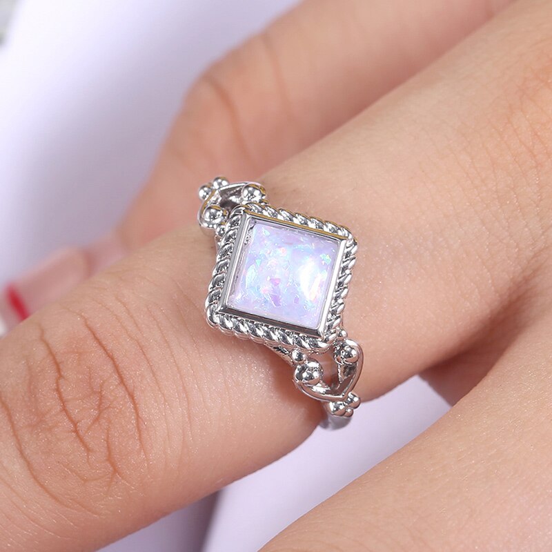 Huitan Geometric Midi Finger Rings For Women With ... – Vicedeal