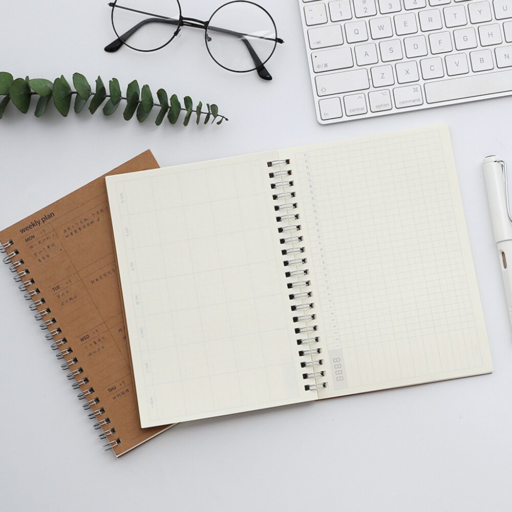 Daily Weekly To Do Planner Spiral Kraft Notebook J... – Grandado