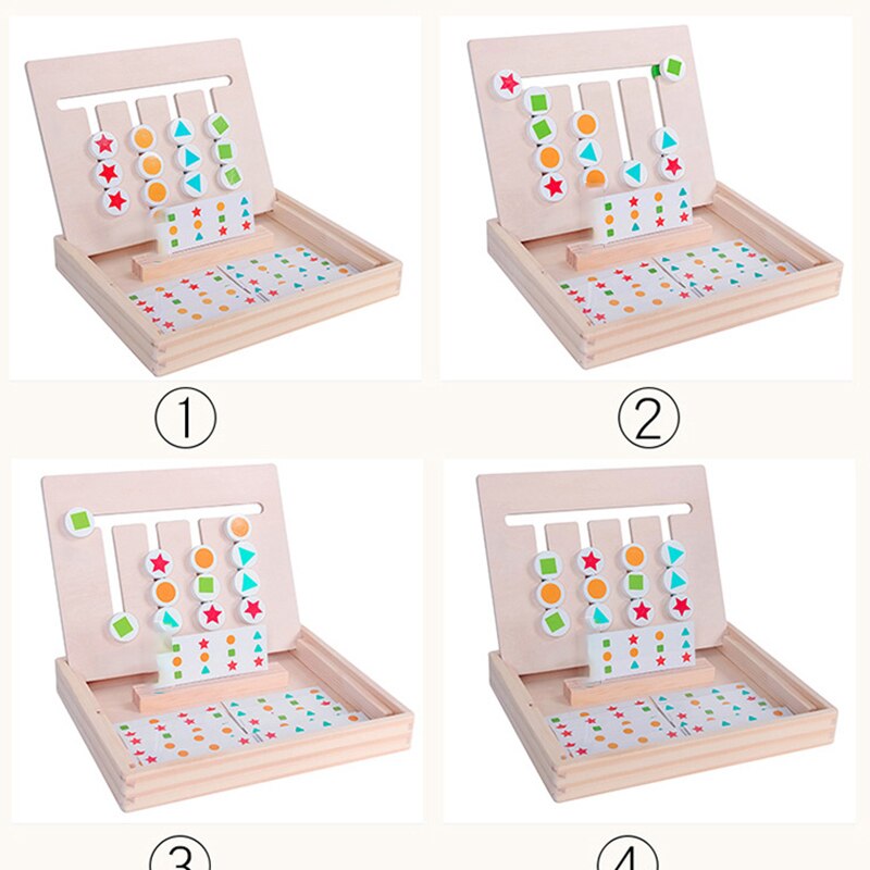 brain game Toy Colors and Fruits Double Sided Matc... – Grandado