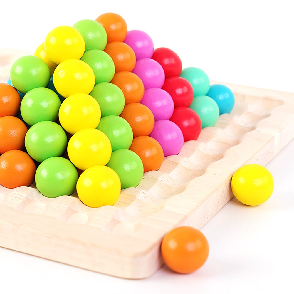 Wooden Toys Fun Color Clip Bead Game Sorting Color... – Grandado