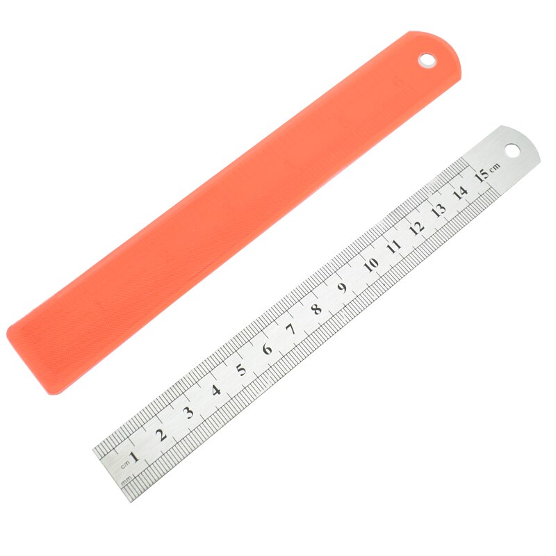 Double Side Straight Ruler 15cm and 6 Inch Stainle... – Grandado