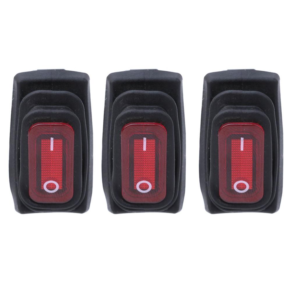 3Pcs Light Switch Waterproof Lamp Switches 3 Pin S... – Grandado