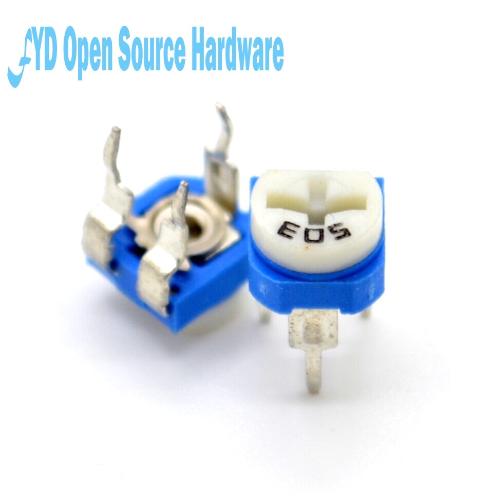 50Pcs Potentiometers RM065 Horizontale Trimpot Bla... – Grandado