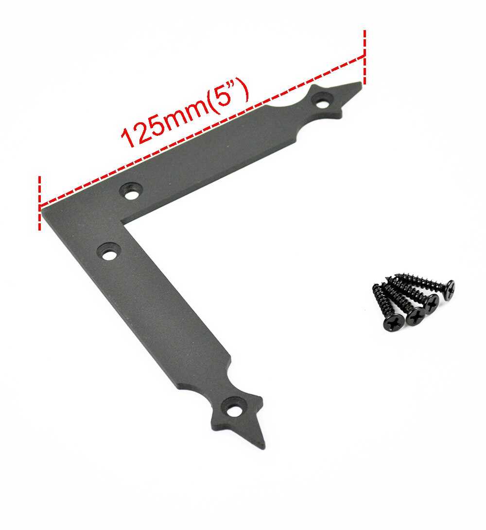 DIYHD 125mm barn door slab L bracket sliding barn ... – Grandado