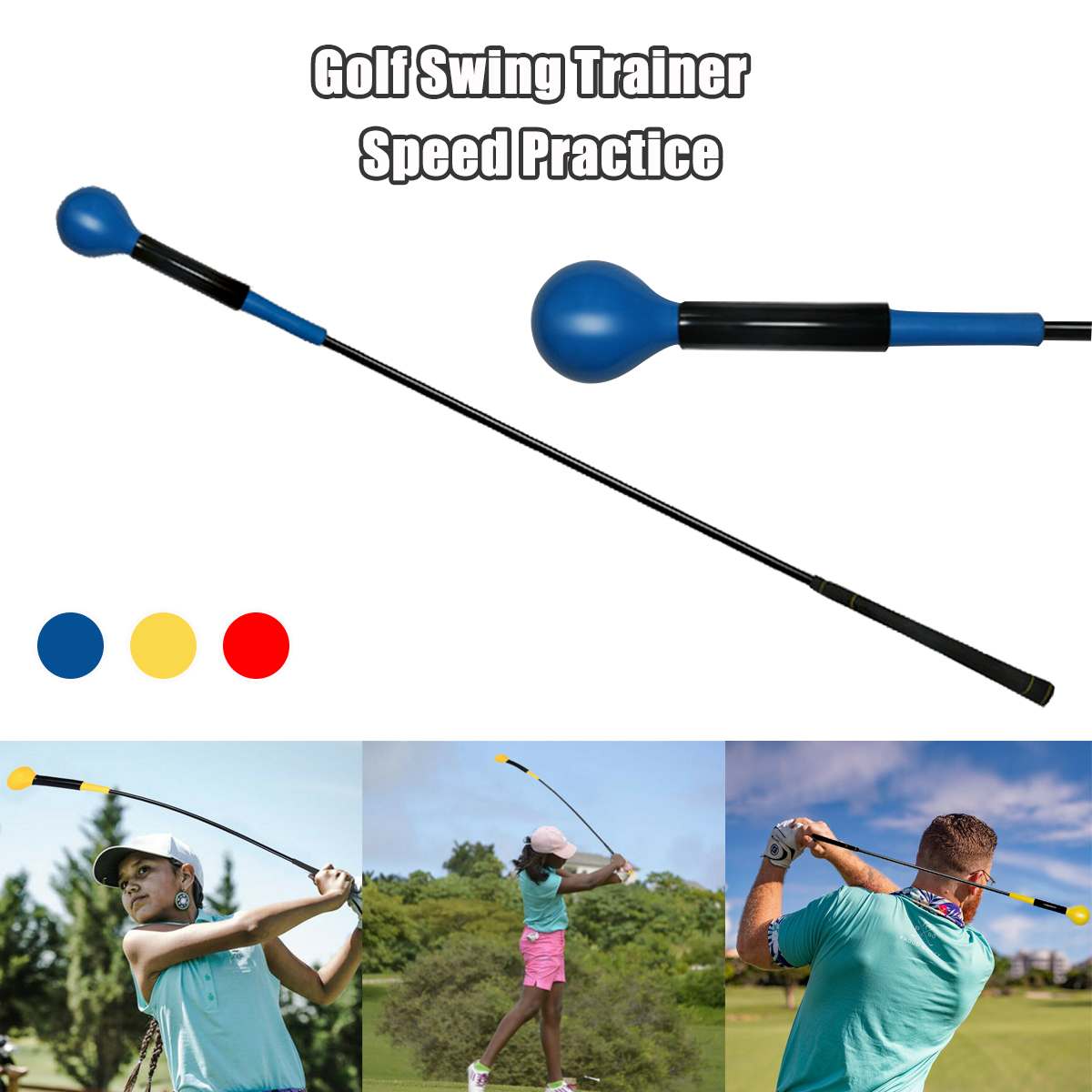 49 Inch Golf Training Power Equipment and Rhythm T... – Vicedeal