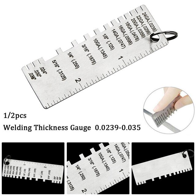 1/2Pcs Stainless Steel Metal Weld Thickness Gauge ... – Grandado