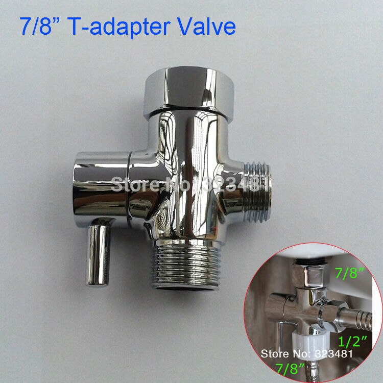 Bathroom Toilet Bidet Valve 7/8" Brass T adap... – Grandado