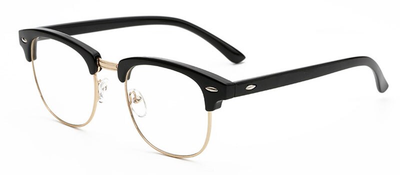 Shauna Vintage Men Retro Style Black Frame Plain G Vicedeal
