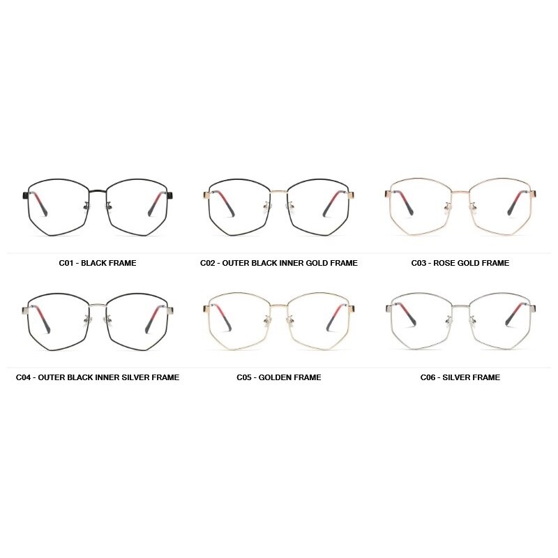 Luxe Brillen Frames Mode Dames Eyewear Rose Gold F... – Grandado