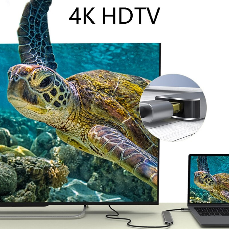 5-In-1 Docking Station, Type-C to USB3.0X3+4K HDMI... – Vicedeal