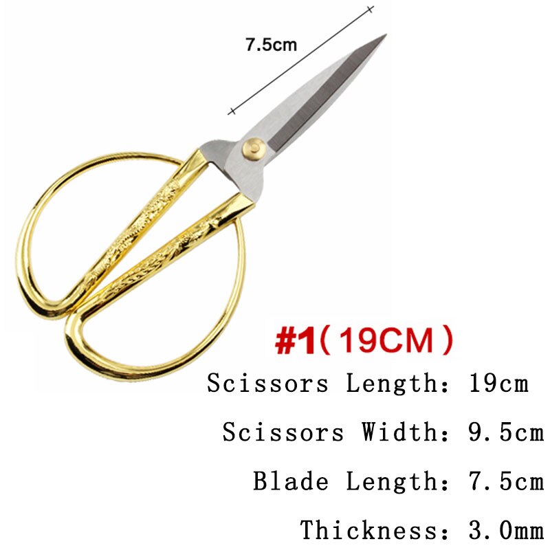 Stainless Steel Vintage Gold Scissors Tailor Sciss... – Vicedeal
