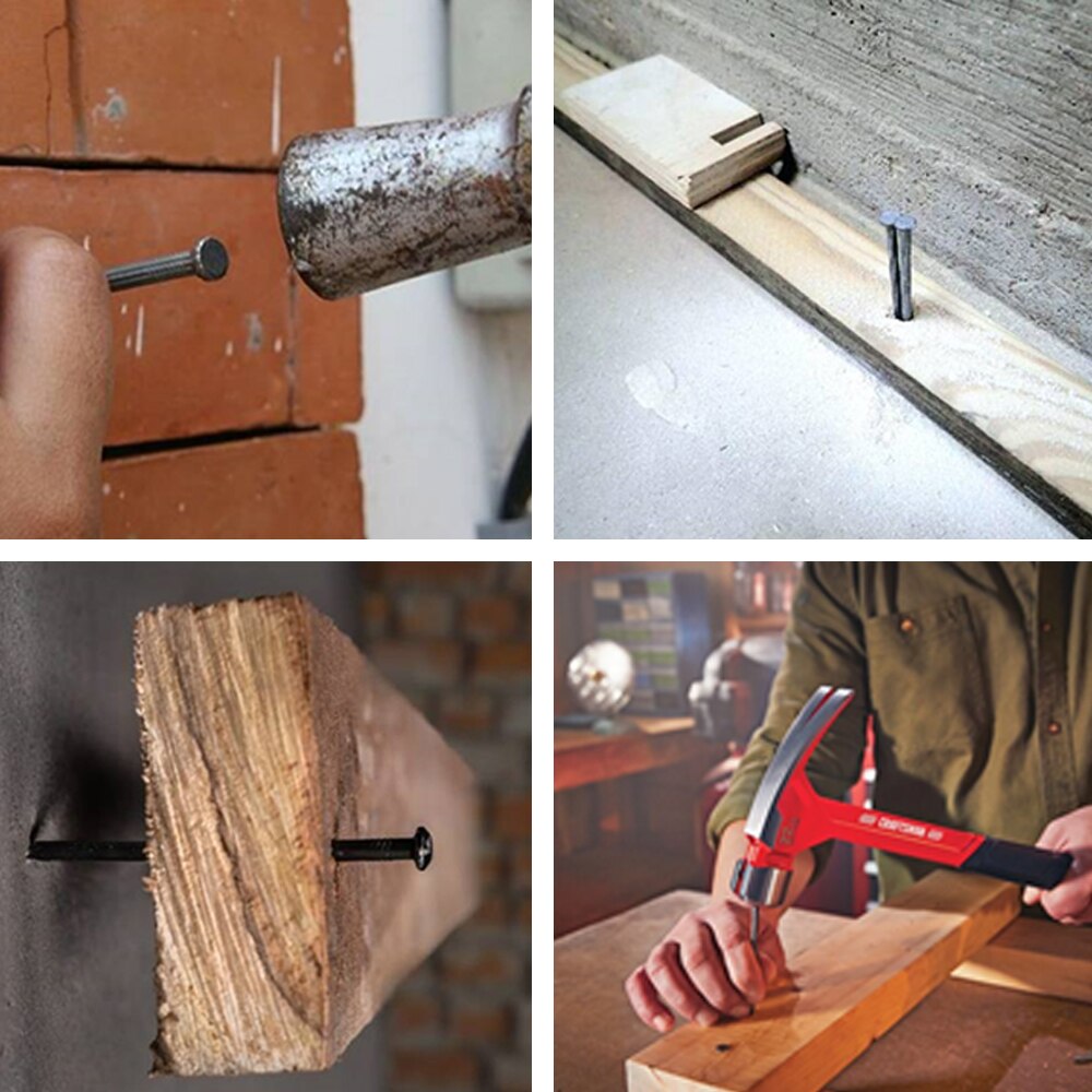 AKORD 420PCS Flat Nails Concrete Nails for Furnitu... – Grandado