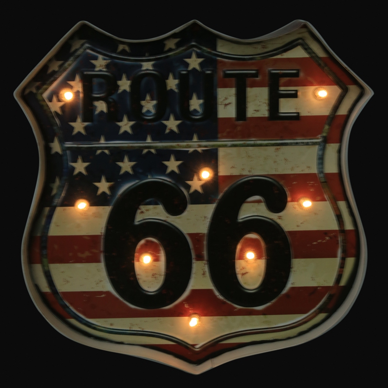 Route 66 Led Vintage Signs Pub Bar Decoration Led ... – Grandado