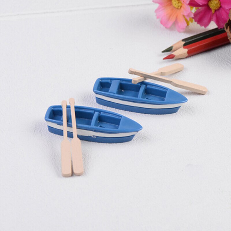 Cute Mini Boat Model Toys For Children Blue Ship P... – Grandado
