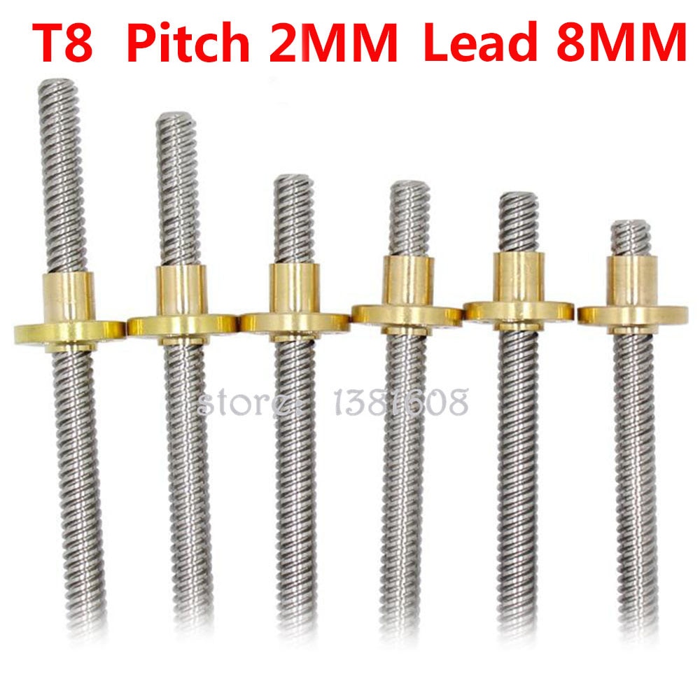 1PC 304 Stainless Steel T8 Lead Screw Dia 8mm Lead... – Grandado