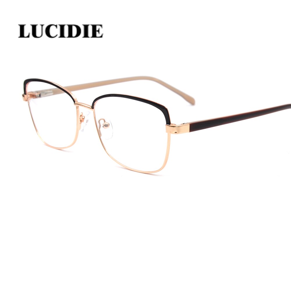 retro in large frame ladies glasses frame black go... – Grandado