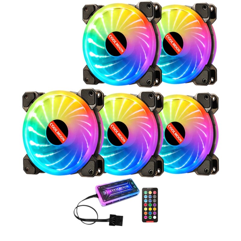 Coolmoon Starlight Fan Set, 12Cm Stille Argb Verli... – Vicedeal