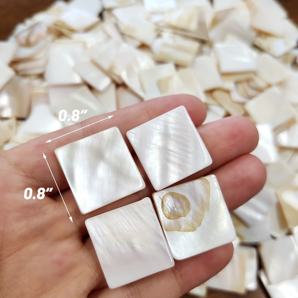 100g Square Pure White Color 100% Chinese Freshwat... – Vicedeal