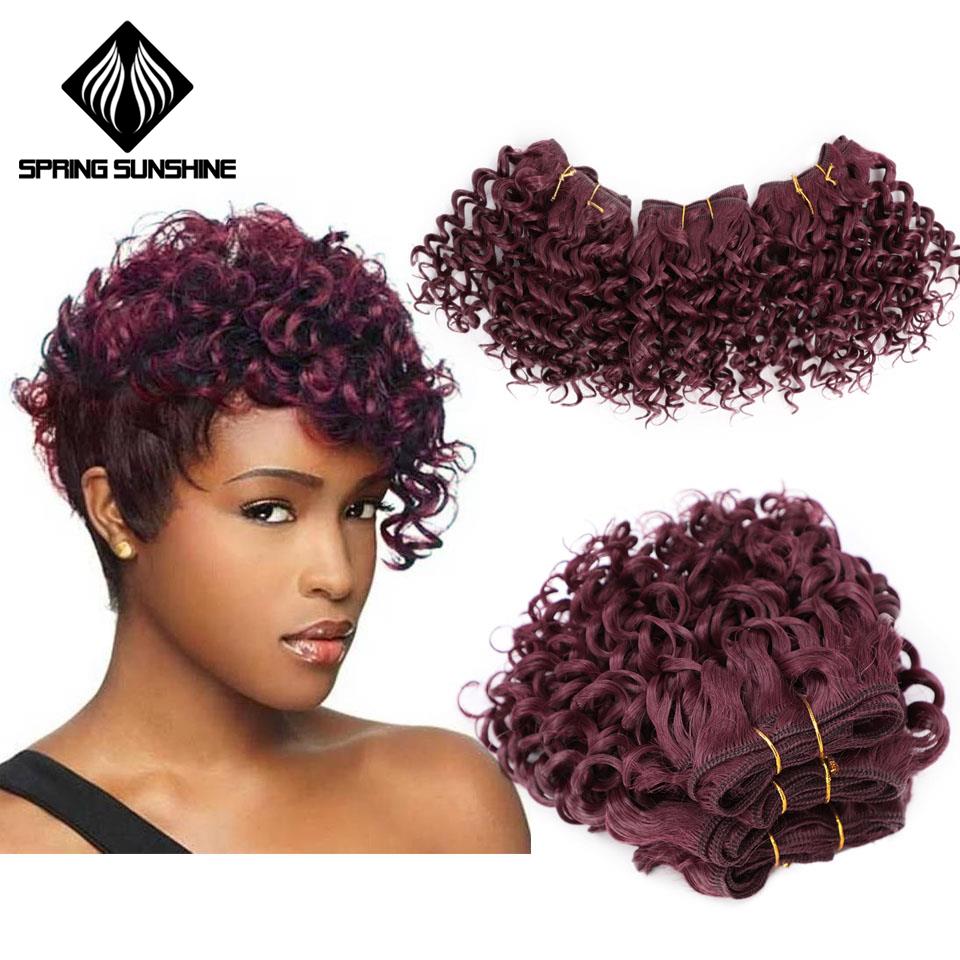 Spring sunshine Afro Kinky Curly Synthetic Weave B... – Vicedeal