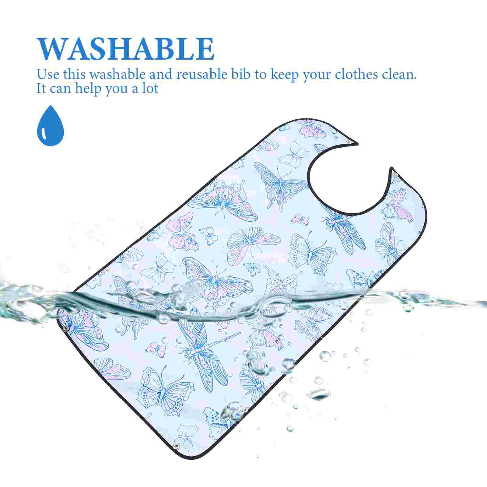 Adult Mealtime Bib Protector Disability Aid Eating... – Vicedeal